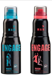 Engage Men Rush,Mate(300 ml, Pack of 2) Deodorant Spray - For Men ...