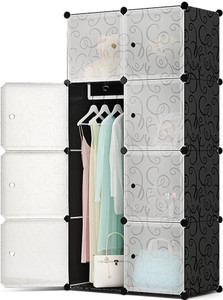SEVVY DIY Portable Plastic Cube Wardrobe PP (Polypropylene) Collapsible ...