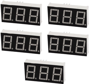 ELPH Double Row 3 digit 12 Pin LED Numeric Display Module, Red Timer ...