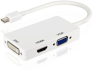 Smacc TV-out Cable 1080P 3 in 1 Thunderbolt Gold Plated Mini ...