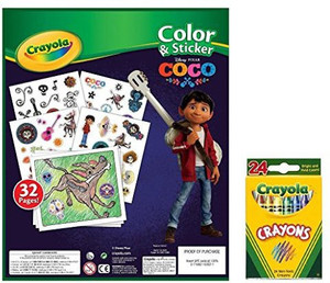 CRAYOLA Disney Coco Stickers And Coloring Activity Set - Disney Coco ...