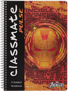 Classmate Pulse Single Line 5-Subject Notebook - 297mm x 210mm, 60GSM ...