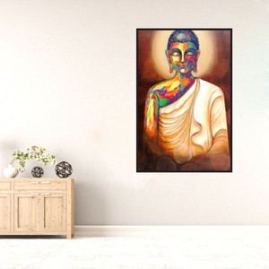 Day Decals 61 cm Gautam Buddha Self Adhesive Sticker Price in India ...