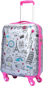 Genie Selina Cabin Suitcase 4 Wheels - 21 inch Silver - Price in India ...