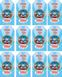 Party Propz Multicolor Thomas Theme Thank You Tag set of 12 Price in ...