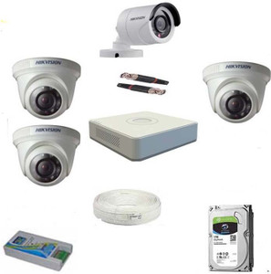 HIKVISION FULL HD 2MP CAMERAS COMBO KIT 4CH HD DVR+ 1 BULLET CAMERAS ...
