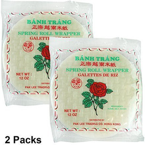 Rom America (2 Packs) Banh Trang Red Rose Spring Rolls Paper Wrapper ...