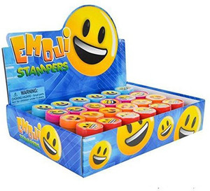 Generic Emoji Plastic Stamps, 24 Count Emoji Stampers Emoji Stamp hands ...