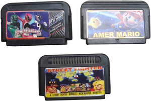 PTCMart 8 Bit Video Game Cassette Including Games Like Power Ranger ...