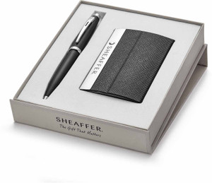 SHEAFFER 9317 Ballpoint Pen With Business Card Holder Pen Gift Set ...