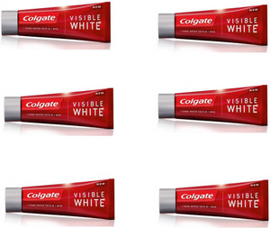 Colgate Visible white 50g (Pack of 6) Toothpaste - Buy Baby Care ...