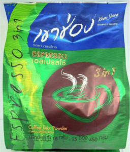 Khao Shong Espresso 3in1 Coffee Mix Powder - 450G (25x18g) Instant ...