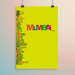Mumbai City Poster Decorative Wall Poster for home|office(12x18) Paper ...