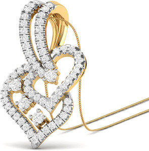 PC Jeweller The Vincenzo 18kt Diamond Yellow Gold Pendant Price in ...