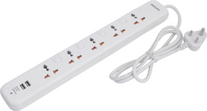 PHILIPS Philips High Quality 5 In 1 Plug Extension Board With 2 USB ...