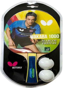 Butterfly wakaba 1000 ( with 2 balls ) Multicolor Table Tennis Racquet ...