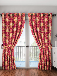 Bombay Dyeing 214 cm (7 ft) Polyester Room Darkening Door Curtain (Pack ...