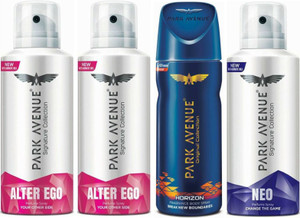 PARK AVENUE 2 Alter Ego & 1 Horizon & 1 Neo Deodorant Spray - For Men ...