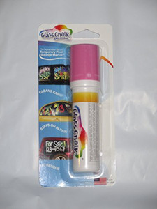 Glass Chalk LLC Glass Chalk Sponge Marker Pink - Glass Chalk Sponge ...