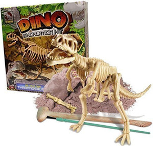 Grafix Dino Excavation Kit Dinosaur Fossils Digging Dig Your Own T-Rex ...