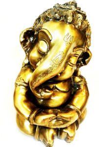 Brass Collection Brass Appu Ganesh Sitting Statue Decorative Showpiece ...