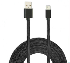 Cellhub Micro USB Cable 100 m Indestructible Nylon Mesh Tough Both Side ...