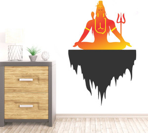 Impression Wall 48 cm Lord Shiva Self Adhesive Sticker Price in India ...