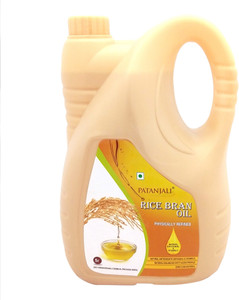 PATANJALI Rice Bran Oil for Cooking or Frying, Healthy Cold Pressed ...
