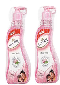 Santoor Mild Lotus & Tulsi Gently Soft Hands Hand wash combo 215+215 ...