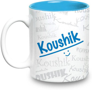 My Gifts Zone Koushik Name Gift Ceramic Inside Blue Gifts For Birthday ...
