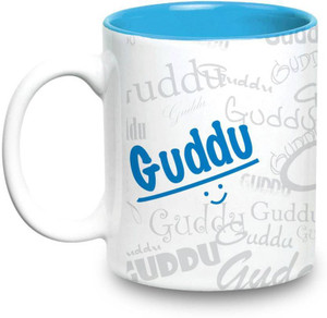 Do Yaar Guddu Name Gift Ceramic Inside Blue Gifts For Birthday Ceramic ...