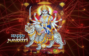 Maa Durga Beautiful Vinyl Poster Paper Print - Religious posters in ...