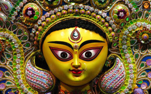 Maa Durga Beautiful Vinyl Poster Paper Print - Religious posters in ...