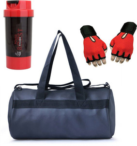 Vellora Classic combo Gym Bag And Gym Glove With Power Boost Shaker ...