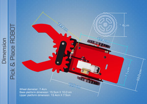 Kit4Curious Remote controlled Pick and place Robot complete kit II pre ...