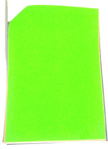 EmmEmm Self Adhesive Fluorescent Green Pack of 25 Sticker/Gum/Poster ...