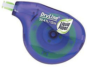 Liquid Paper Paper Mate Dryline, Extra Long Tape, Assorted Colors, 10 ...