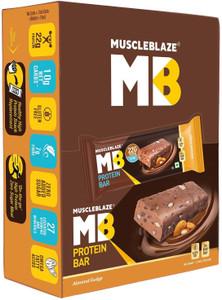 MUSCLEBLAZE Protein Bar with 22g Protein, Pack of 12 (72g each) Protein ...