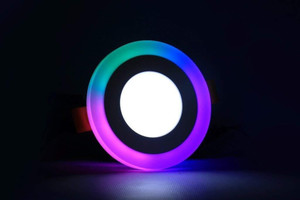 D'Mak 5 Watt Round PGB Color Multicolor Effect 3D Led Panel Light (Pack ...