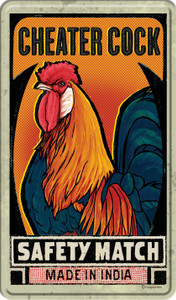 Aluminium Cheater Cock Vintage Poster Fine Art Print - Animals posters ...