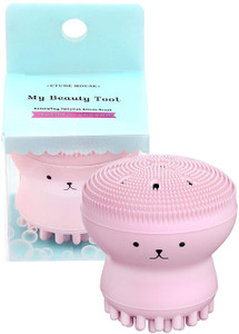 ELV FACE-SCRBR-PNK Exfoliating & Massaging Jellyfish Silicone Facial ...