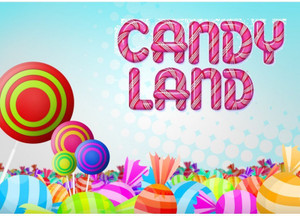 Theme My Party CandyLand Birthday Banner For Cake Table Background ...