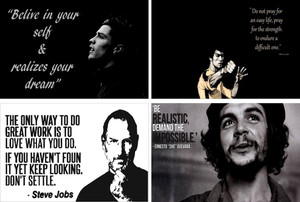 Combo Pack Of Famous Personality Motivational Quote Wall Poster Quotes ...