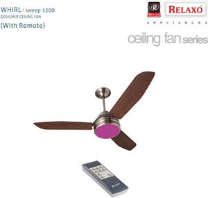 Relaxo Whirl 1200 mm 3 Blade Ceiling Fan Price in India - Buy Relaxo ...
