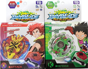 BEYBLADE Series Xeno Xcalibur and Kaiser Kerbeus Combo - Series Xeno ...