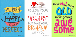 Motivational, Quotes Inspirational Combo Posters For Home And Office ...