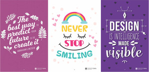 Motivational,Quotes Inspirational Combo Posters for home and office ...