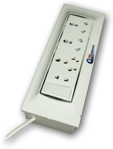 RK ENGINEERING Extension Board 1000W With 3 Light Power multiple Plug 6 ...