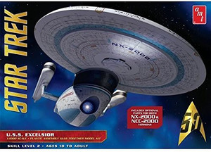 Generic Star Trek U.S.S. Excelsior 1:1000 Scale Model Kit - Star Trek U ...