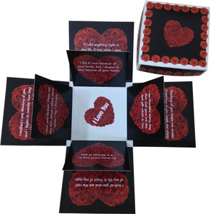 Easycraftz 8 love quotes explosion box Greeting Card Price in India ...